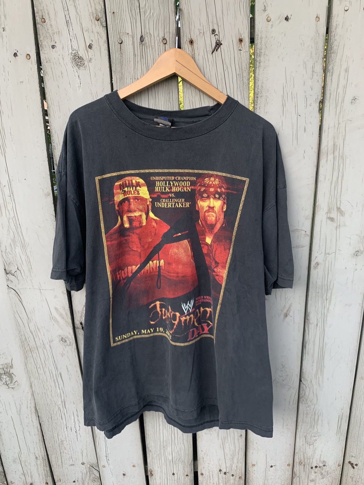 Vintage × Wwf WWF 2002 Judgment Day Hulk Hogan vs Undertaker Shirt ...