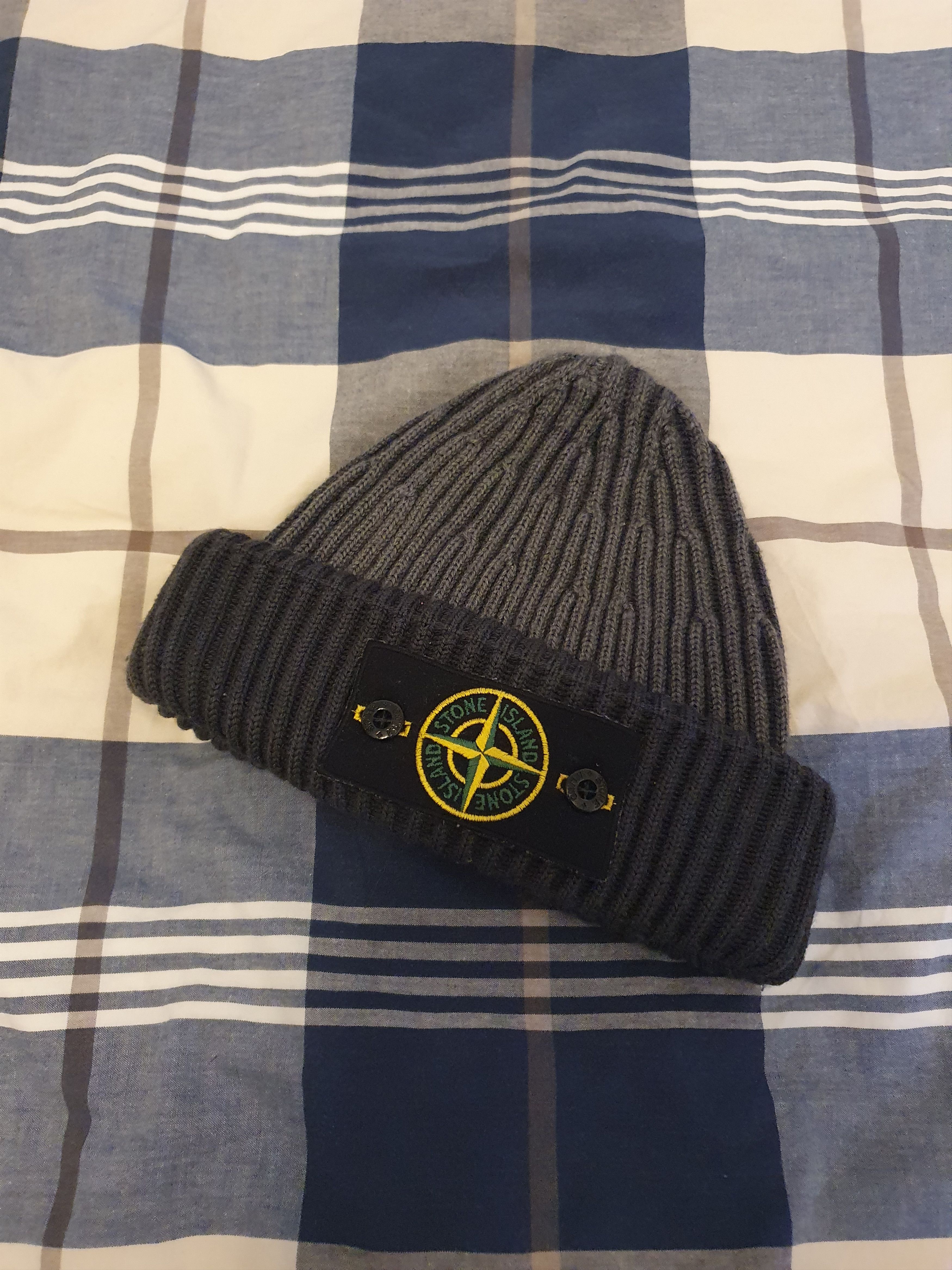 Massimo Osti × Stone Island Rare Stone Island AW12 two tone badge ...