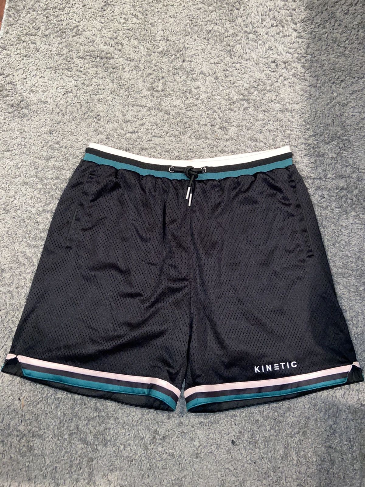 Streetwear Kinetic Kings Mesh Shorts “Black Peachy” | Grailed