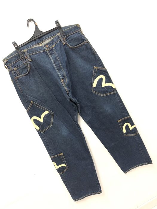 Evisu Evisu Genes Osaka multipocket Selvedge Jeans big size | Grailed