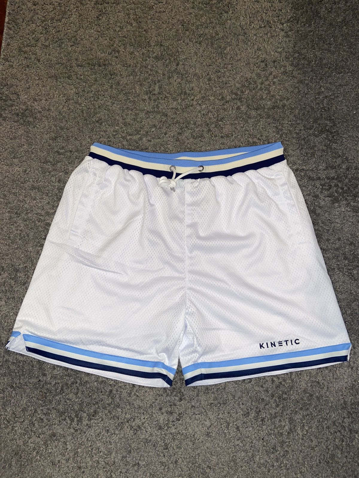 Streetwear Kinetic Kings Mesh Shorts “blue cream” | Grailed
