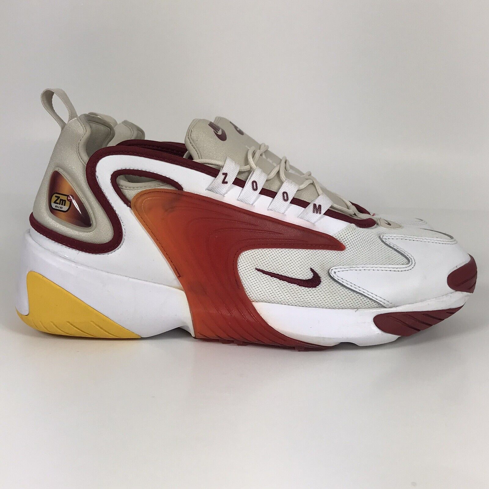 Nike Nike Mens Air Zoom 2K AO0269 103 White Red Light Orewood Shoes ...