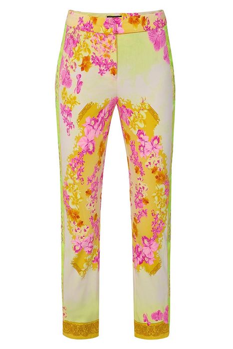 Versace Versace Spring-Summer 2004 Runway Floral Neon Trousers | Grailed
