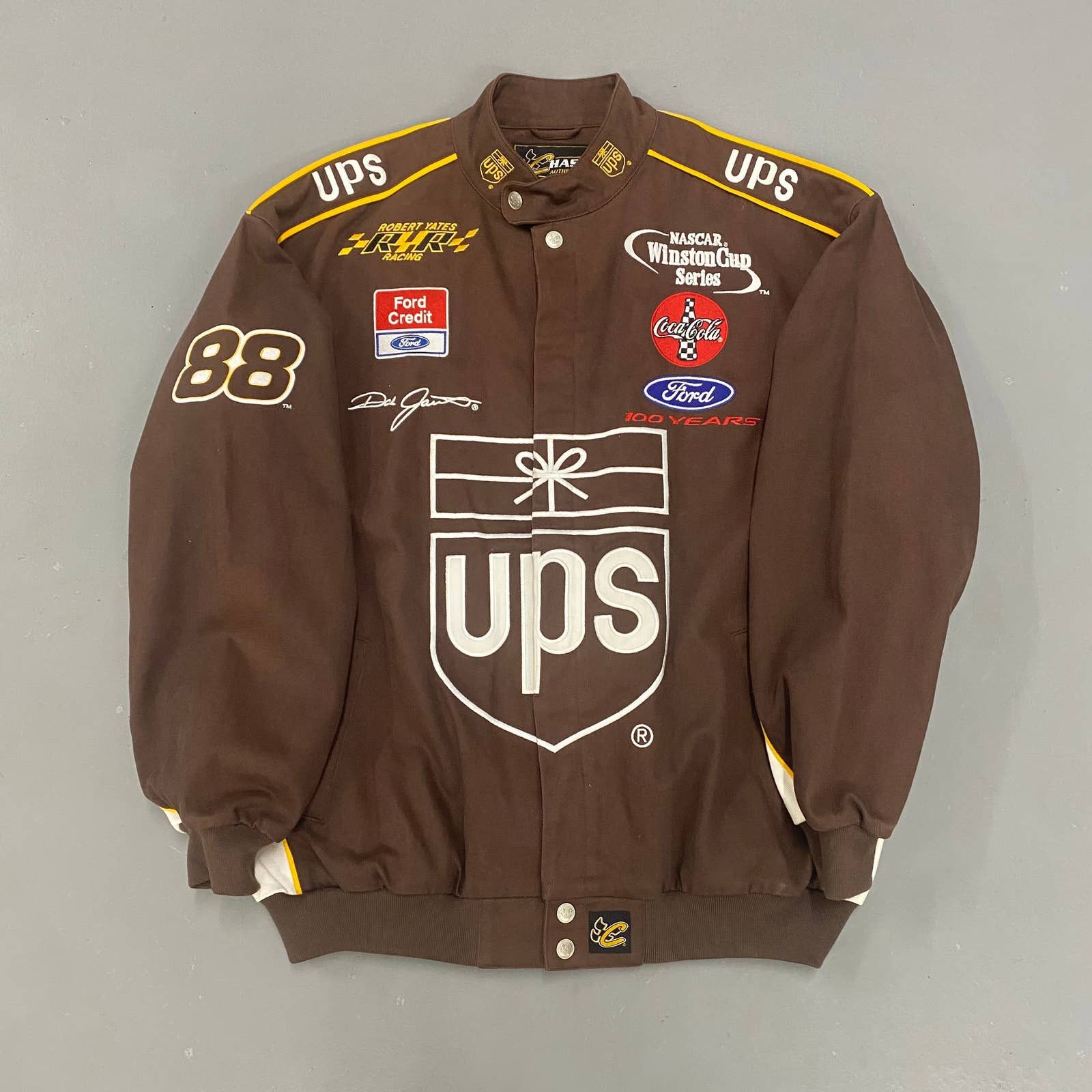 NASCAR Vintage Brown UPS Nascar Racing Jacket | Grailed