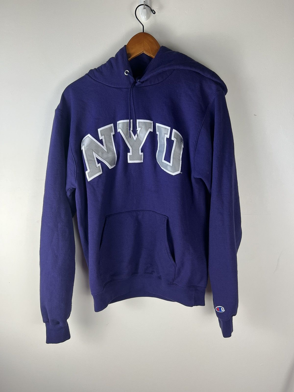 Champion × Vintage Champion NYU Hoodie | Grailed