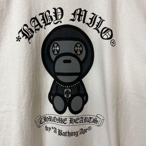 Bape bape x chrome hearts baby milo tee | Grailed