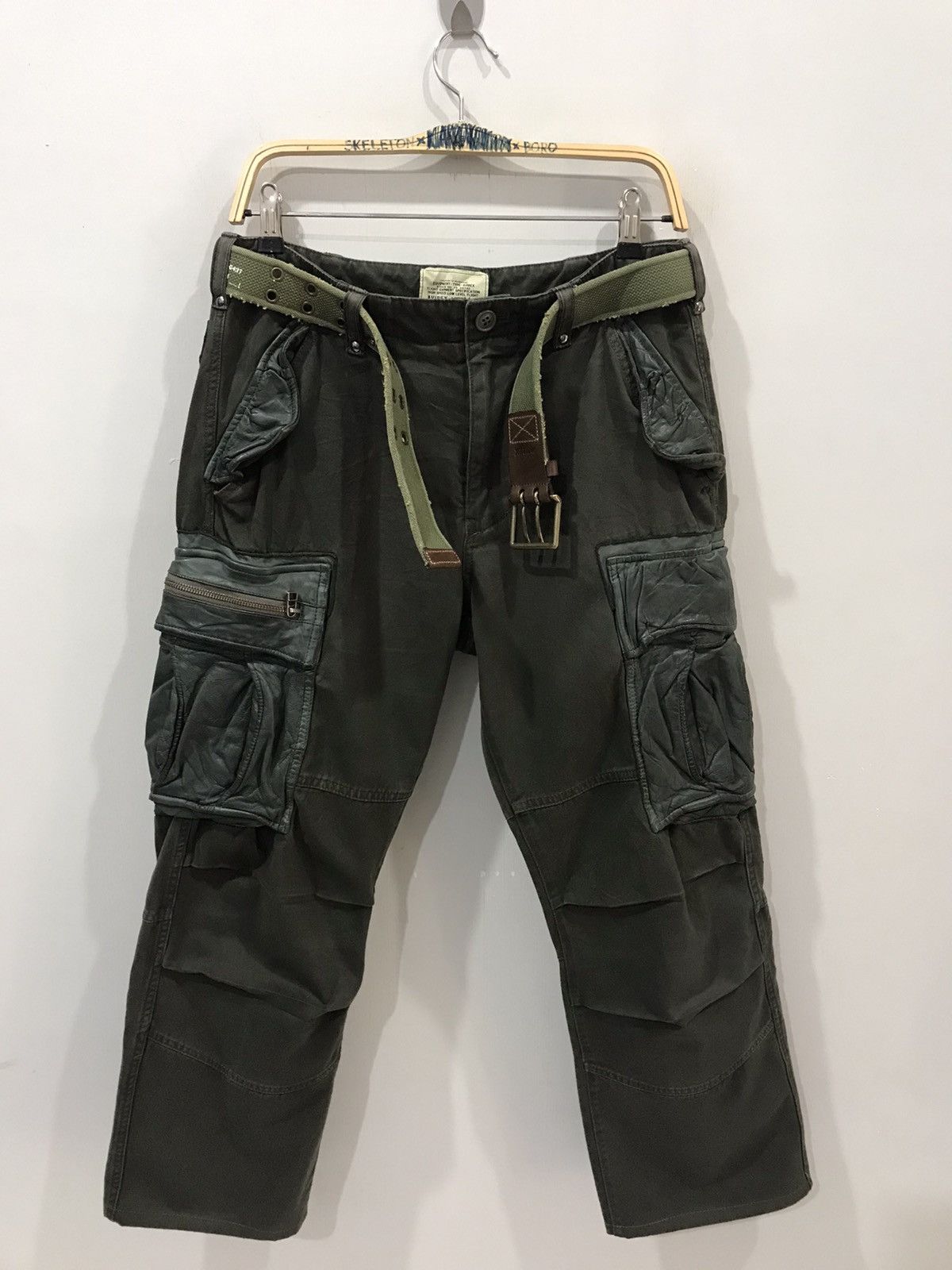 Military AVIREX USMC High Speed Low Level Cargo Pant Leather Pockets ...