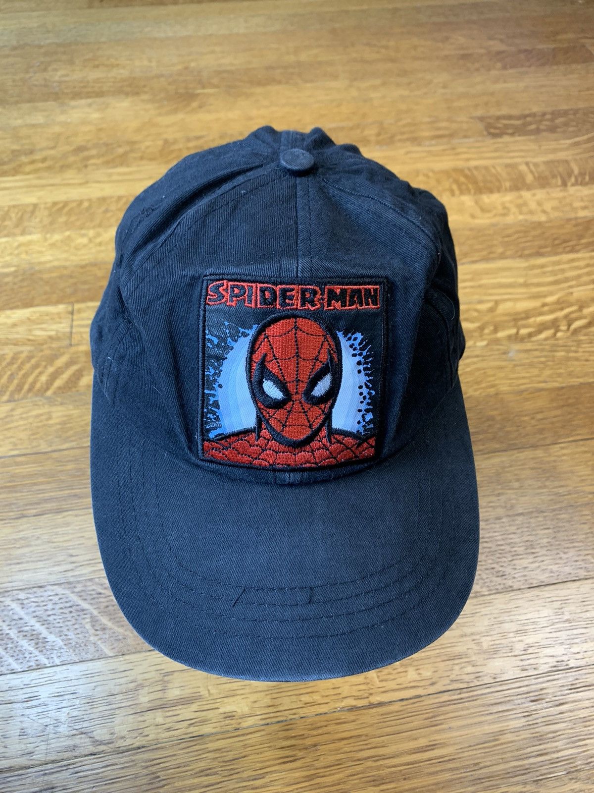 Vintage 2000s Vintage Spider-Man Black Baseball Cap 90s Dad Hat | Grailed