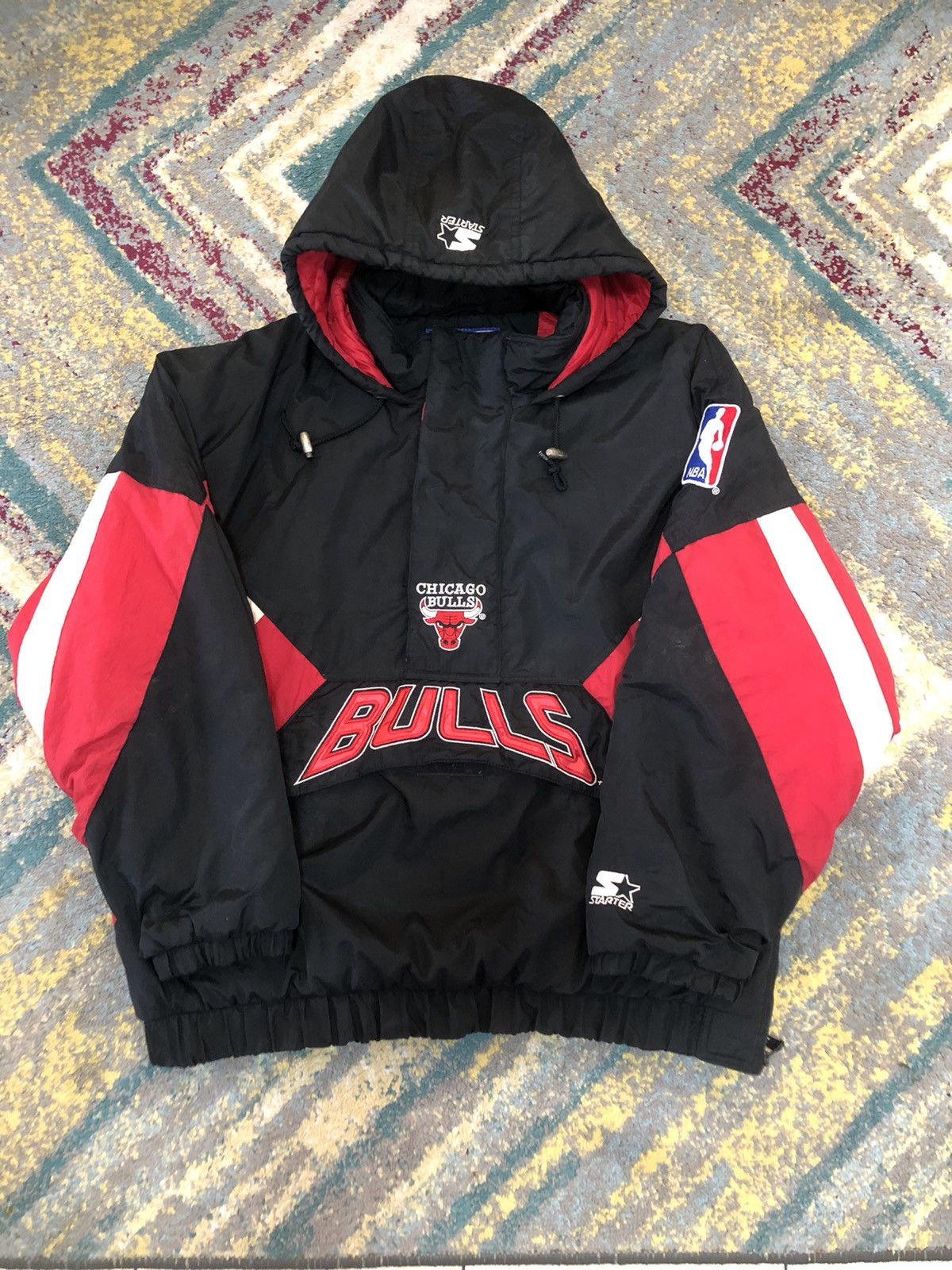 Starter Vintage Chicago Bulls X Starter X NBA Pullover Anorak Jacket ...