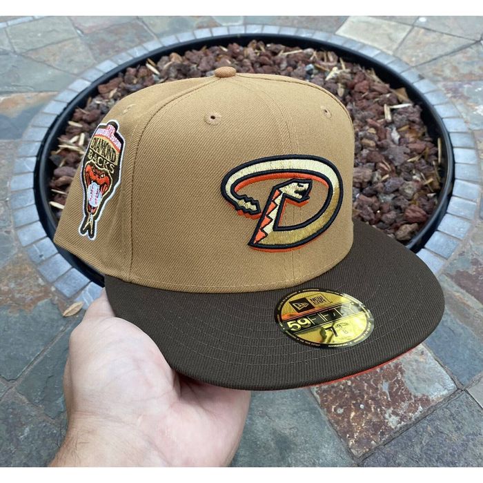 New Era Exclusive New Arizona Diamondbacks Fitted Hat Size 7 3/8 Tan ...