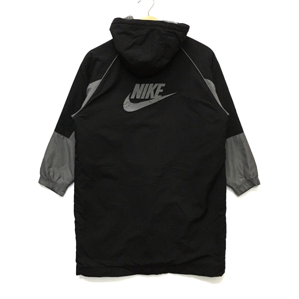 Nike × Streetwear Rare Nike Winter Jacket Zipper Big Logo Embroidery ...