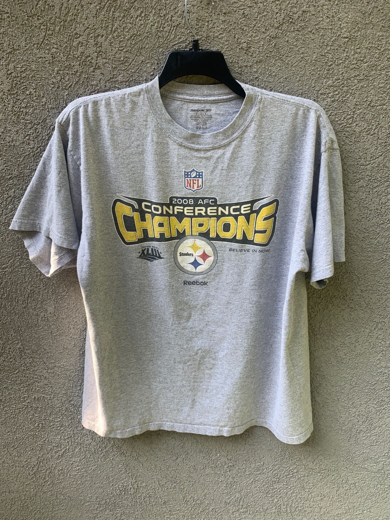 Vintage Vintage 2008 AFC Playoff T-Shirt Pittsburgh Steelers T-Shirt ...