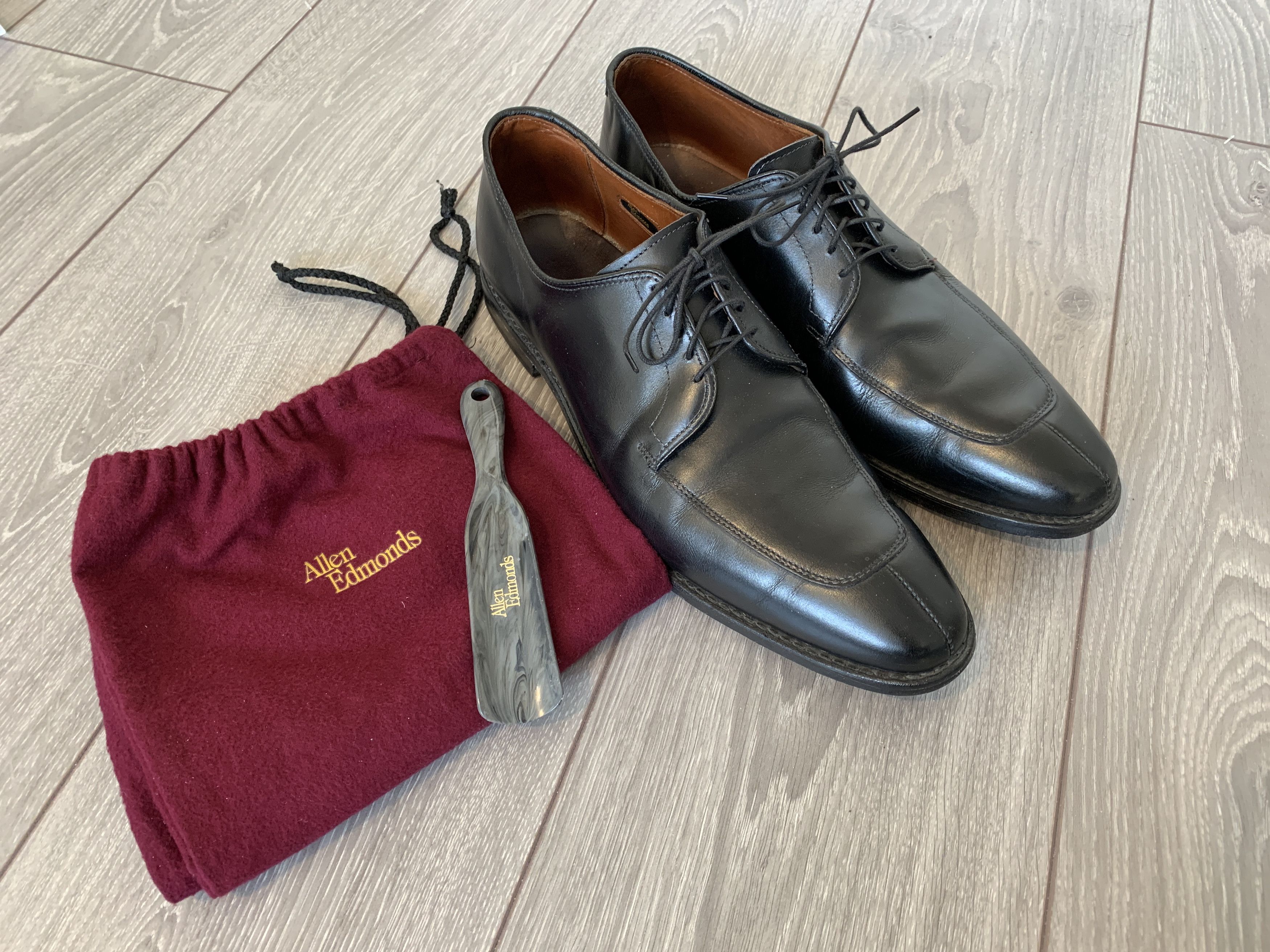 Allen Edmonds ALLEN EDMONDS Delray Leather Split Toe Derby Dress Shoes ...