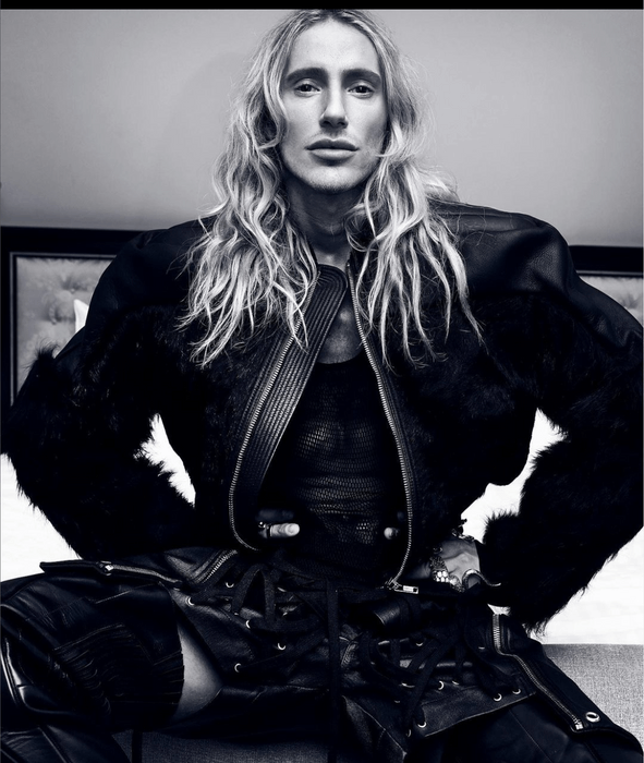 Rick Owens Black Fur Leather Girdered Cropped Bomber Jacket | Grailed