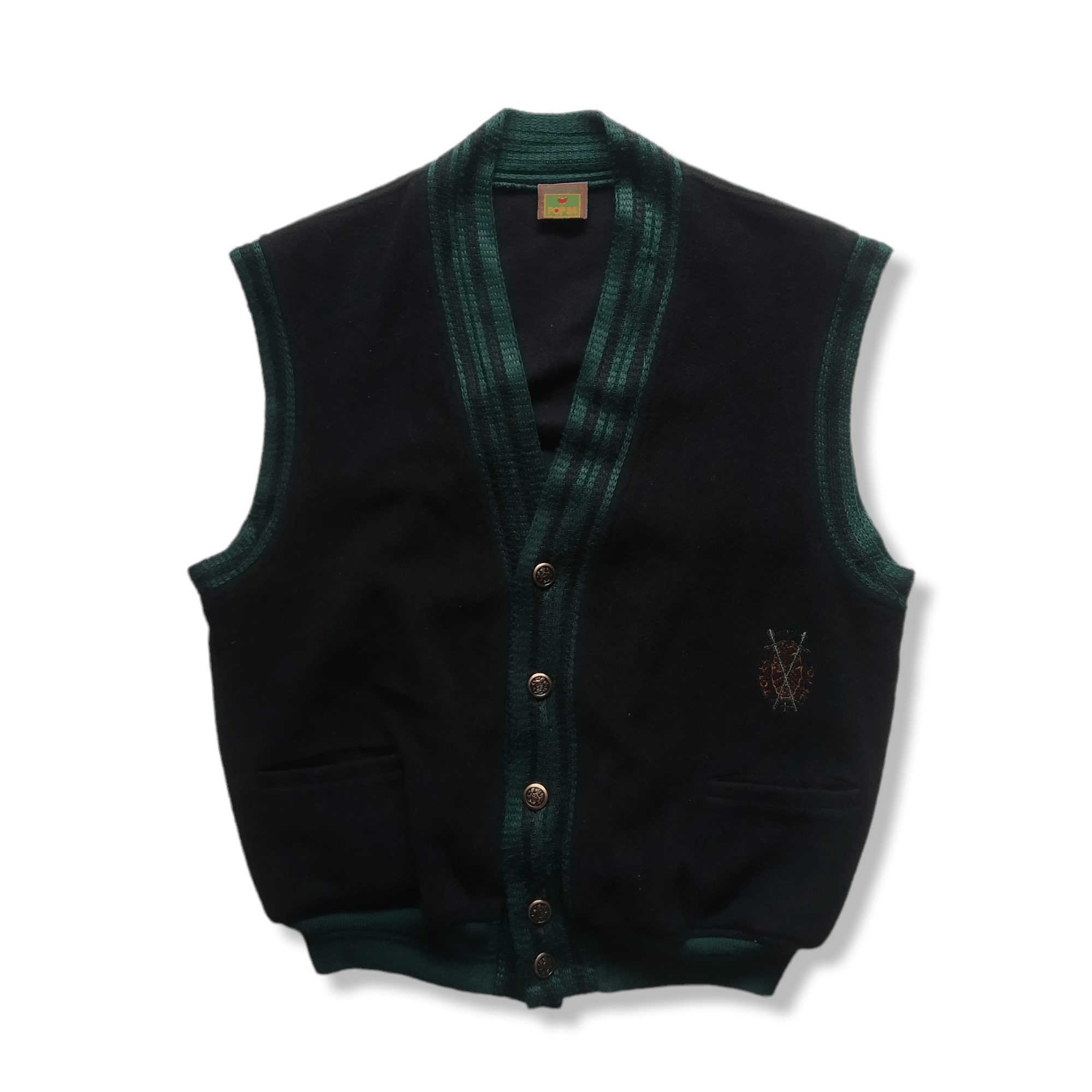 POP84 × Vintage Vintage Pop84 Vest Jacket Made in Italy Classic Boho ...