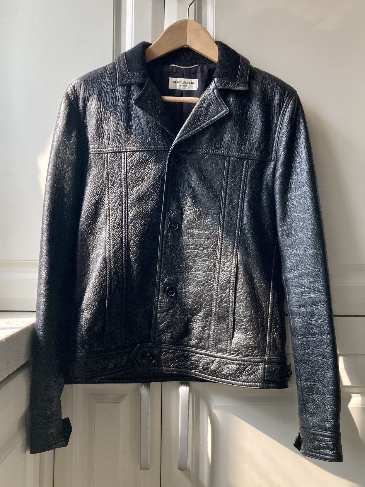 Hedi Slimane × Saint Laurent Paris *LAST DROP* 14FW Black Leather ...