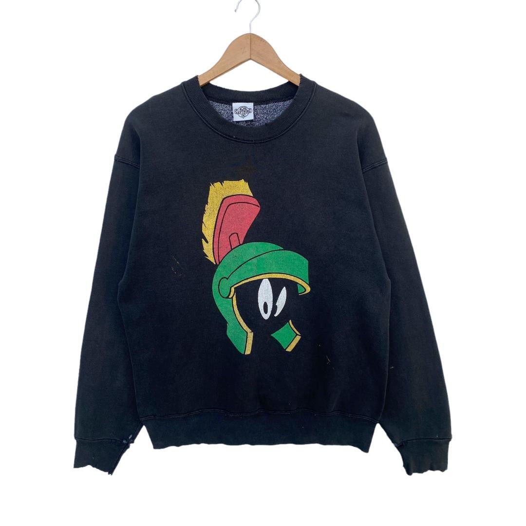 Vintage VINTAGE DISTRESSED MARVIN THE MARTIAN SWEATSHIRT LARGE | Grailed