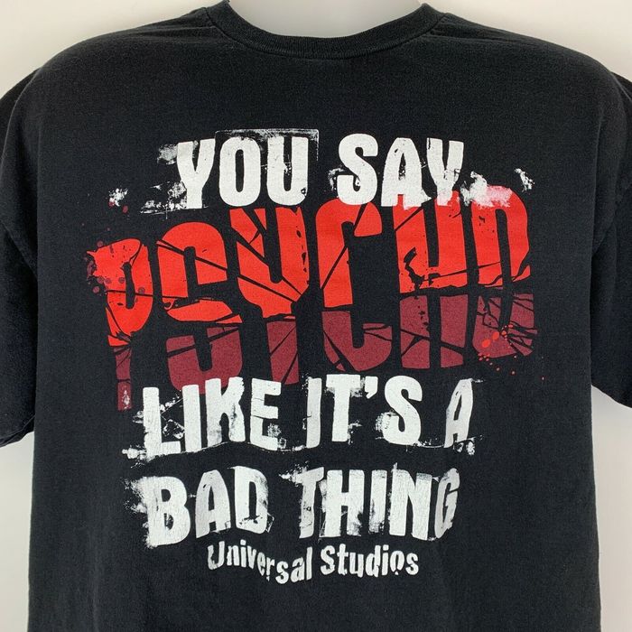 Universal Studios Universal Studios Psycho T Shirt Movie Film Theme ...