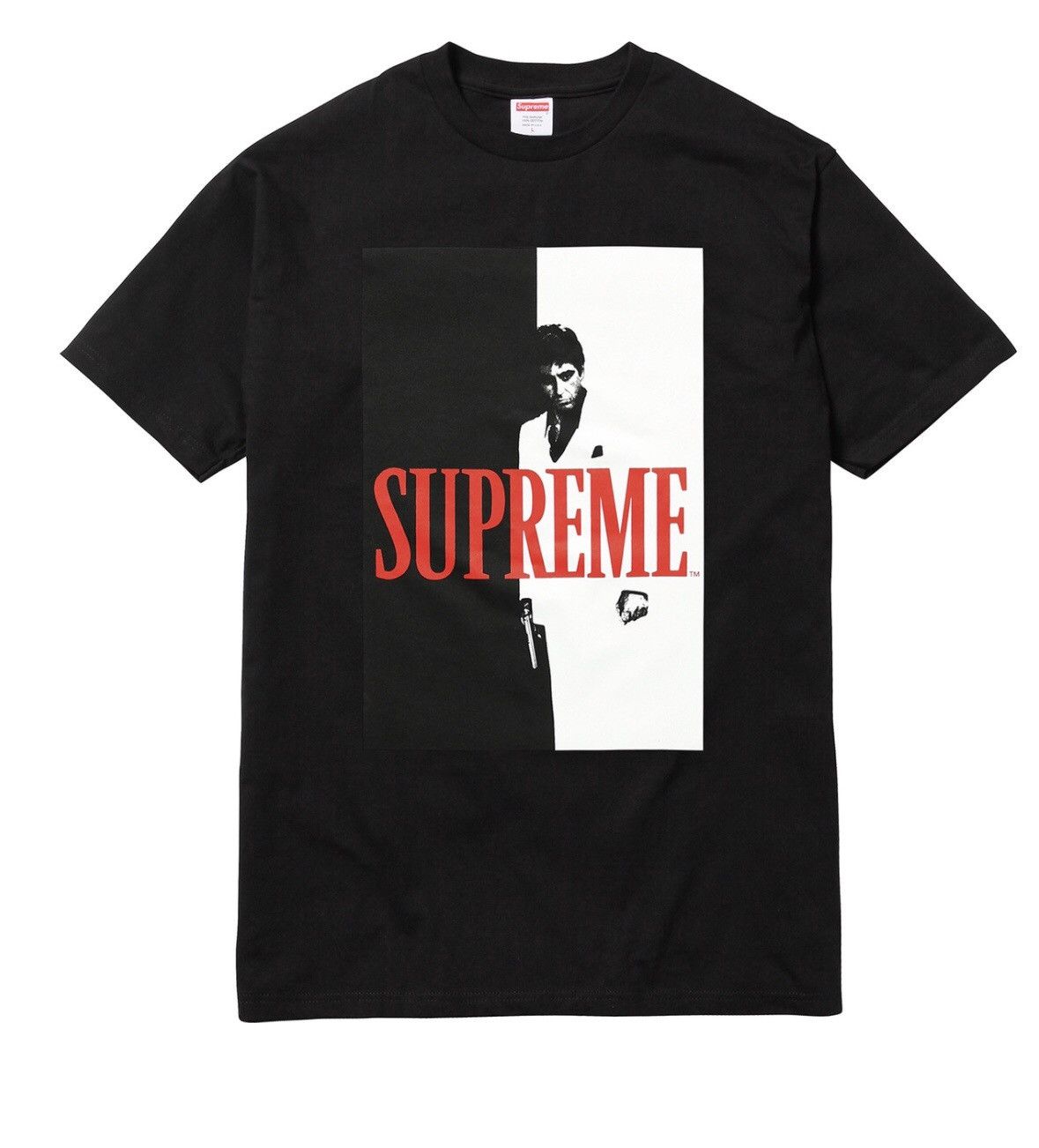 Supreme Scarface Split Tee - Black | Grailed
