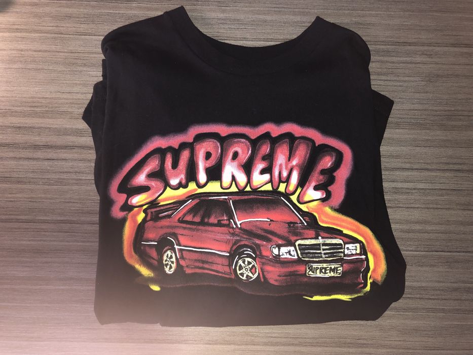 Supreme Graffiti Mercedes Car T-Shirt | Grailed