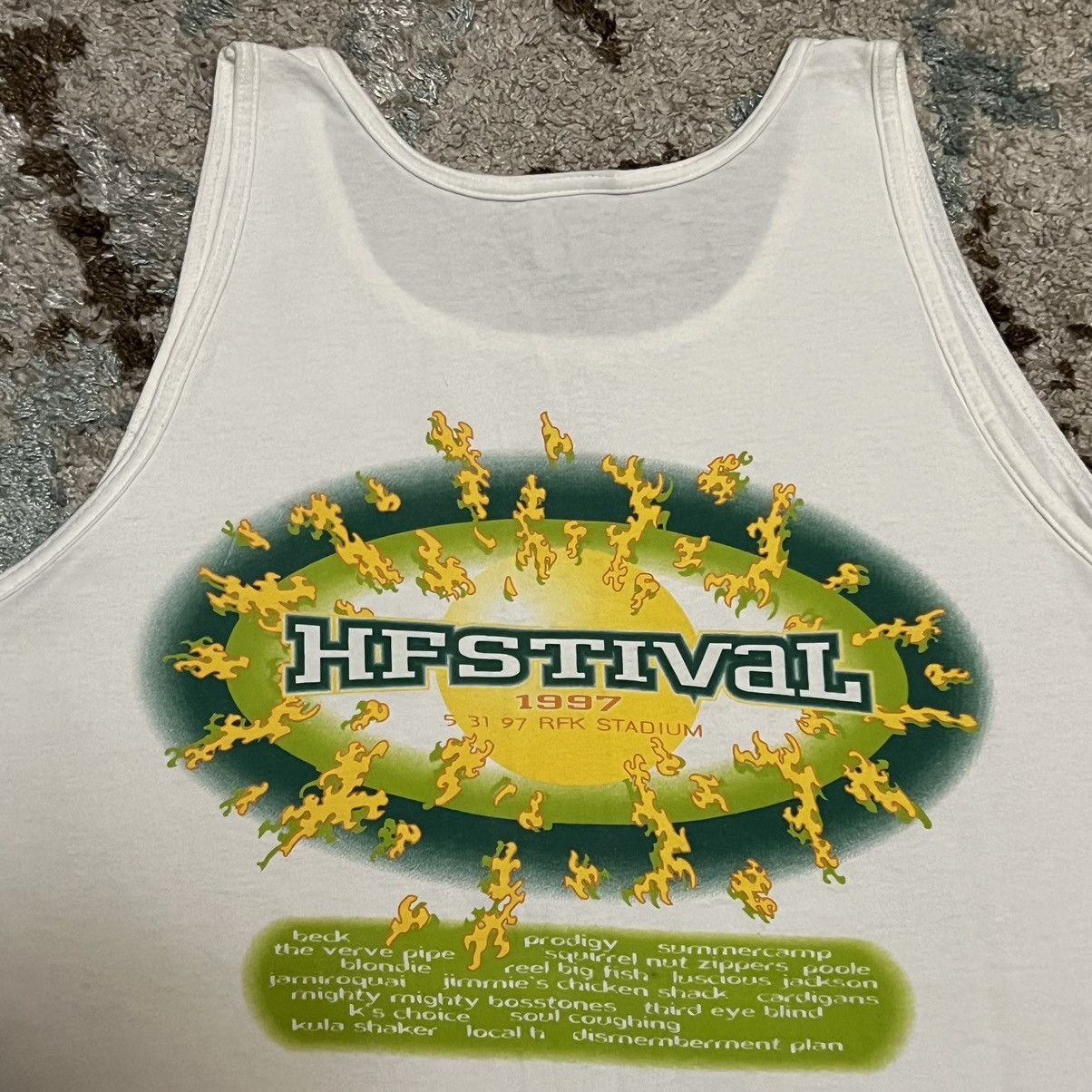 Band Tees × Vintage Vintage 1997 HFstival WHFS 99.1 Band Tank Top Size XL | Grailed