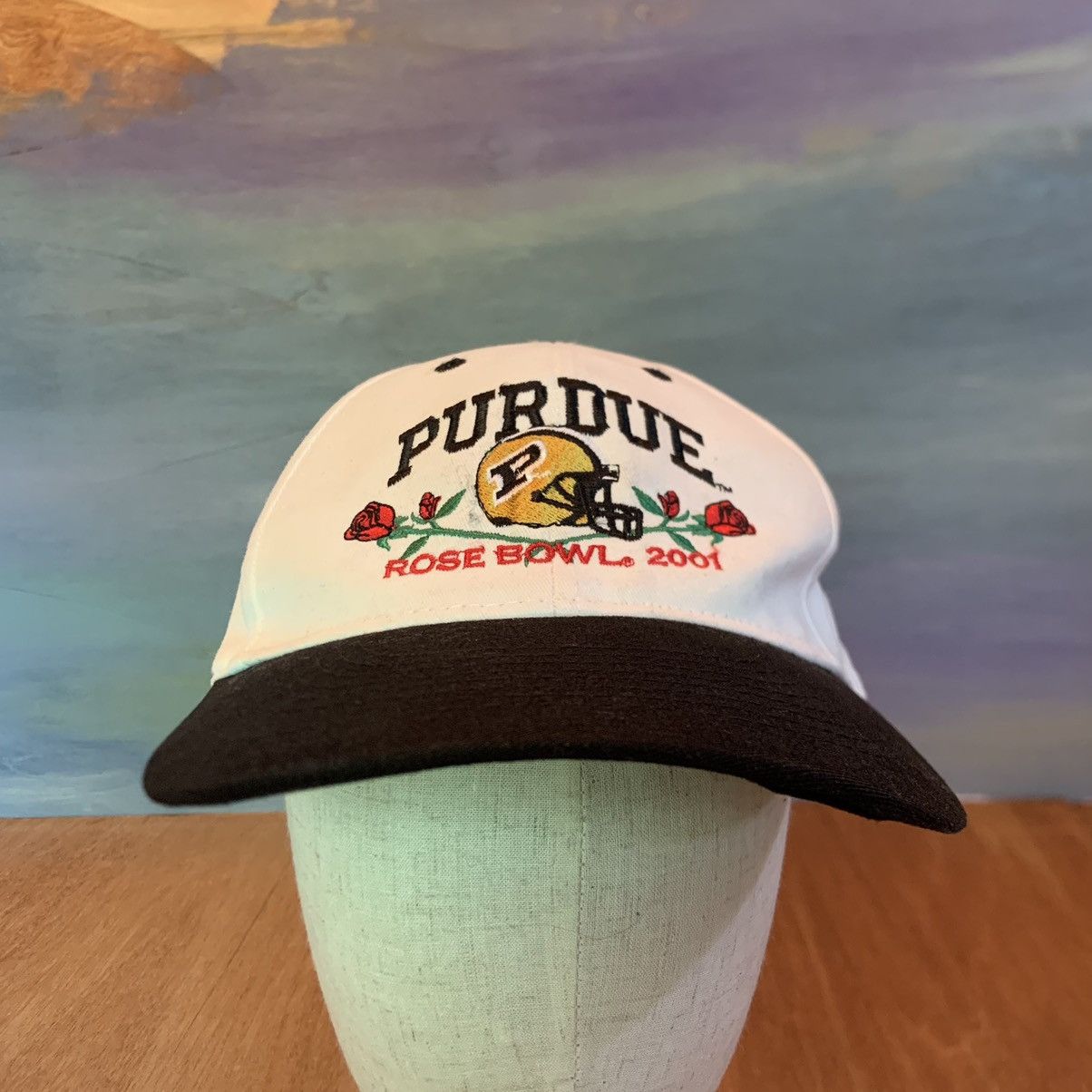 Vintage Vintage Purdue University Hat 2001 Rose Bowl Football Cap | Grailed
