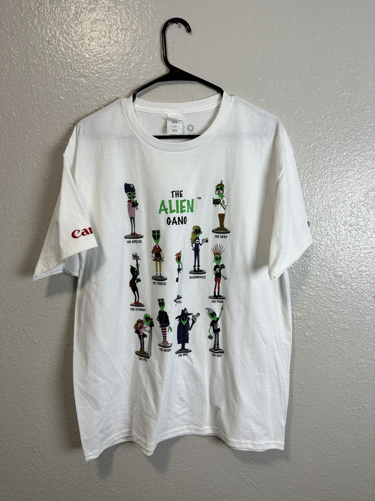 Vintage Canon Alien Gang Tee White | Grailed