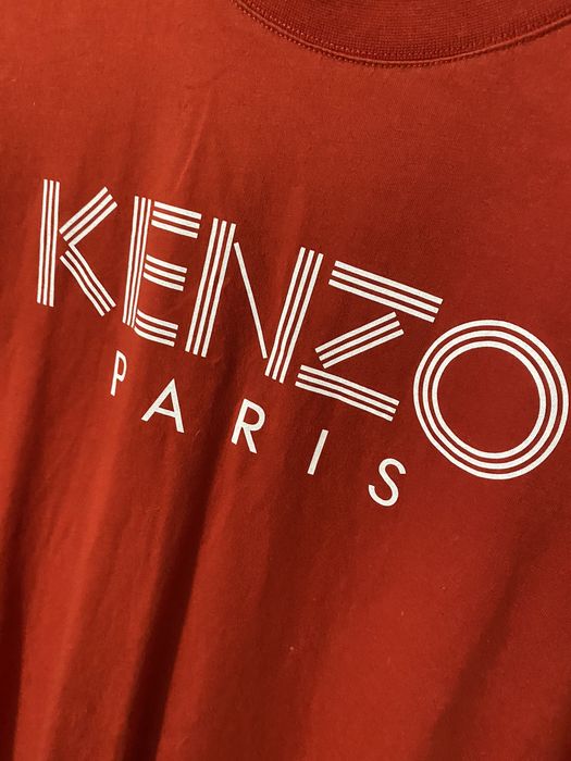 Kenzo Kenzo Paris Logo Tee Red | Grailed