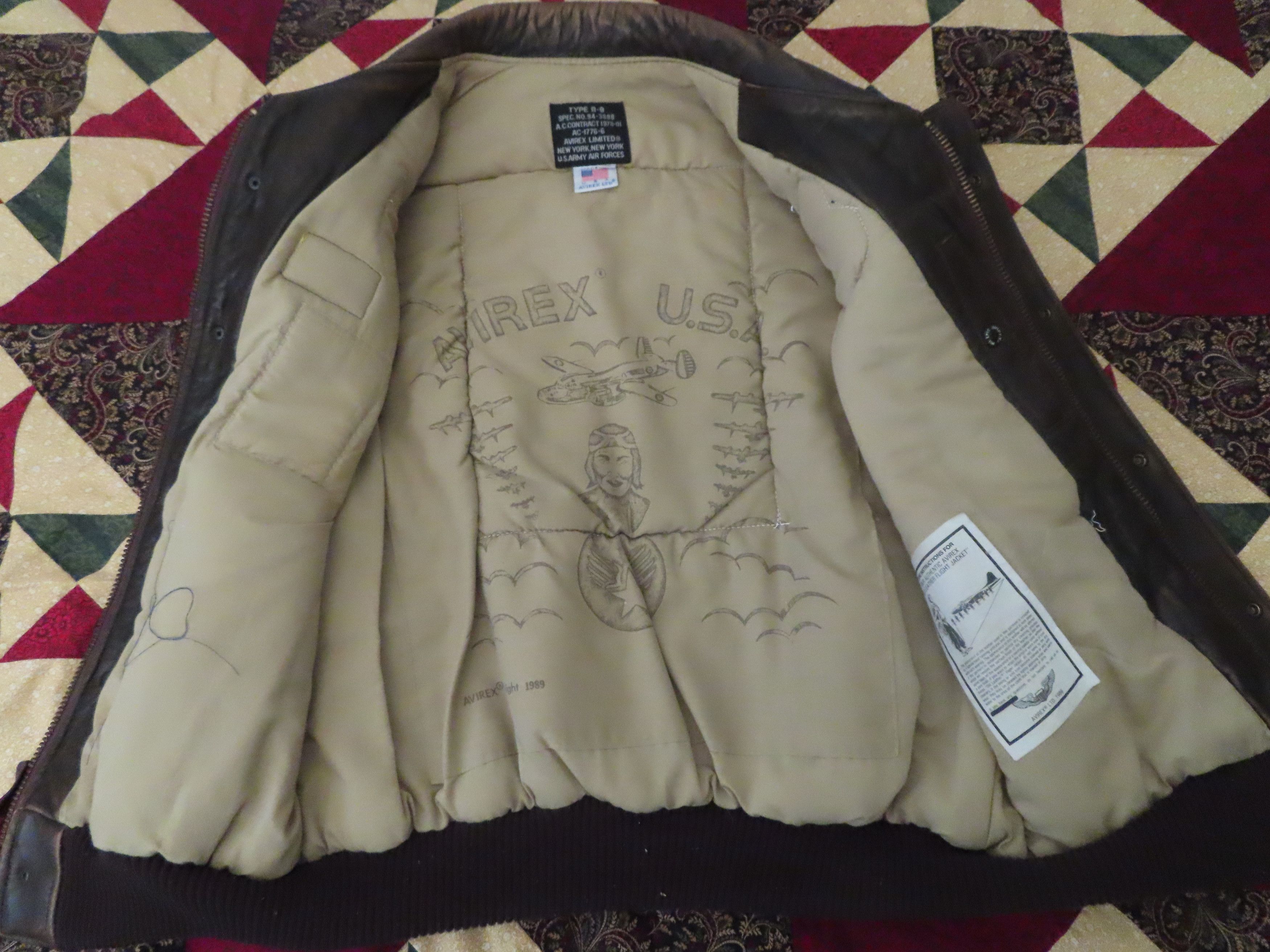 Vintage Vintage AVIREX Type B-9 Bomber Utility Leather Vest | Grailed