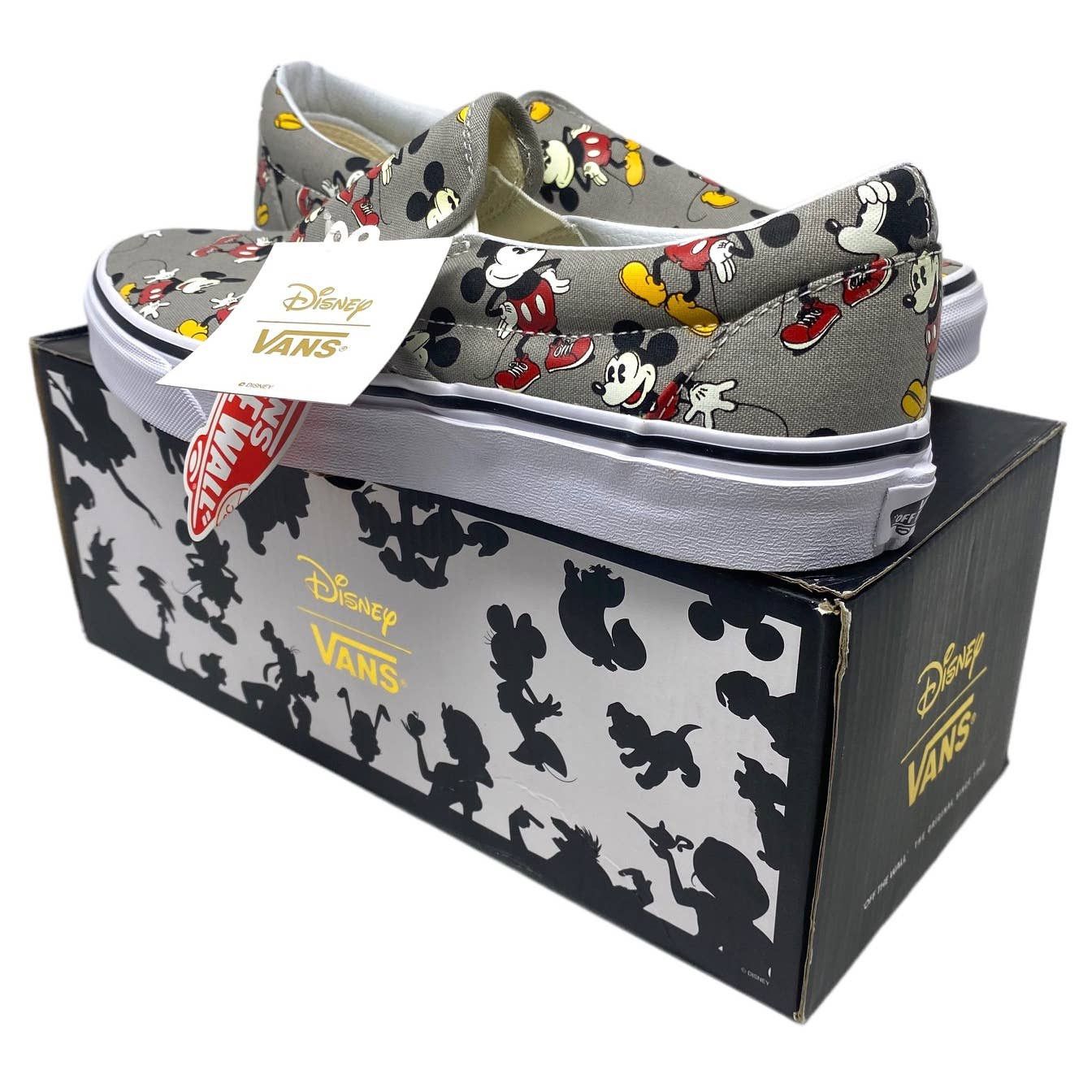 Vans Vans X Disney Mickey Mouse Frost Grey Classic Slip-On Shoes | Grailed