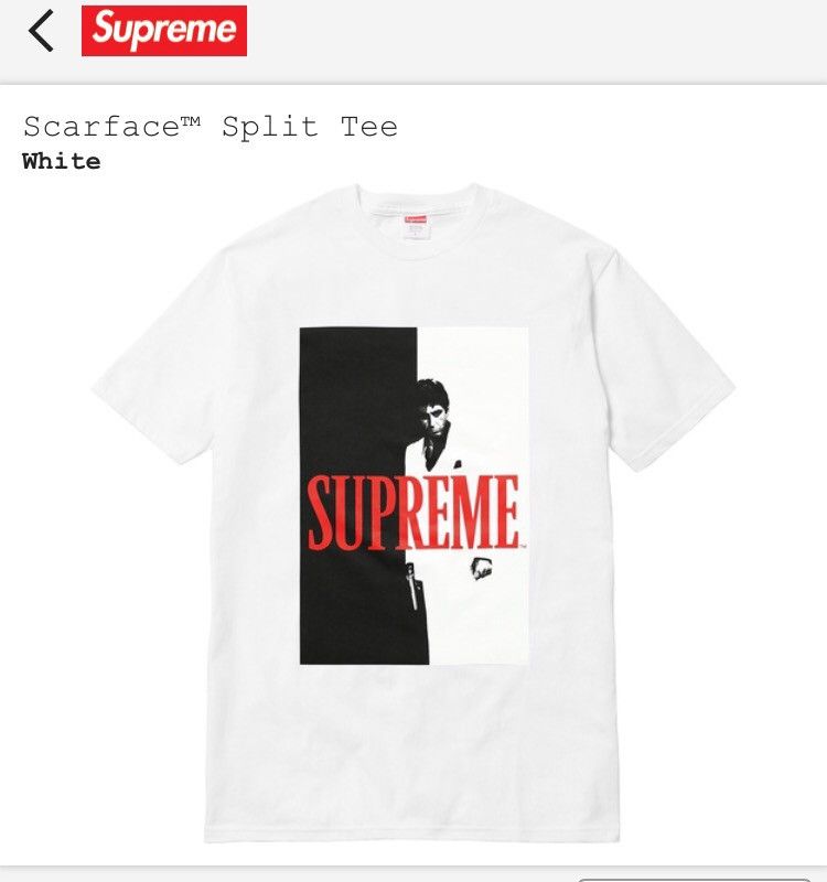 Supreme Scarface Split Tee | Grailed