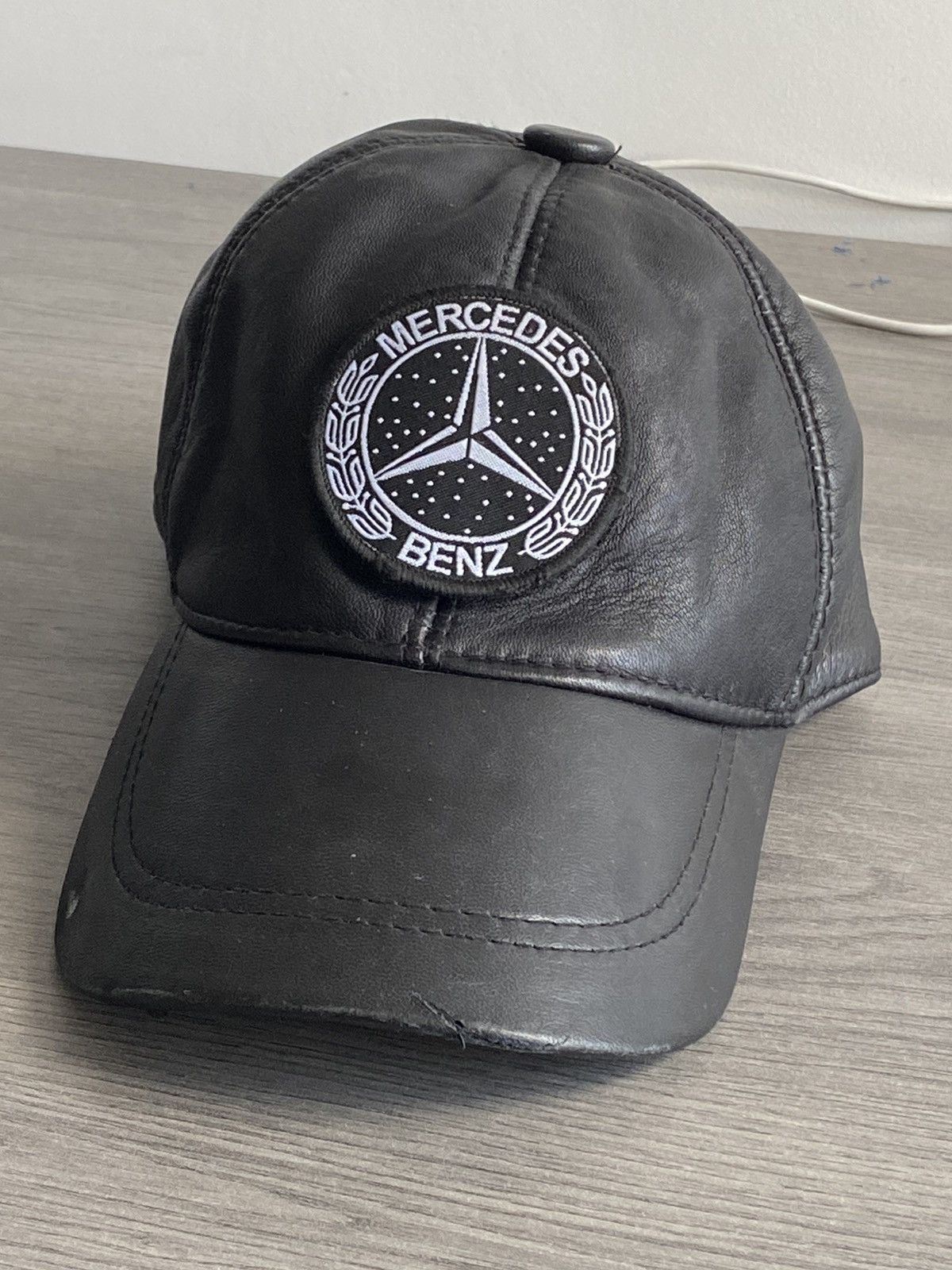 Mercedes-Benz Leather Mercedes cap | Grailed