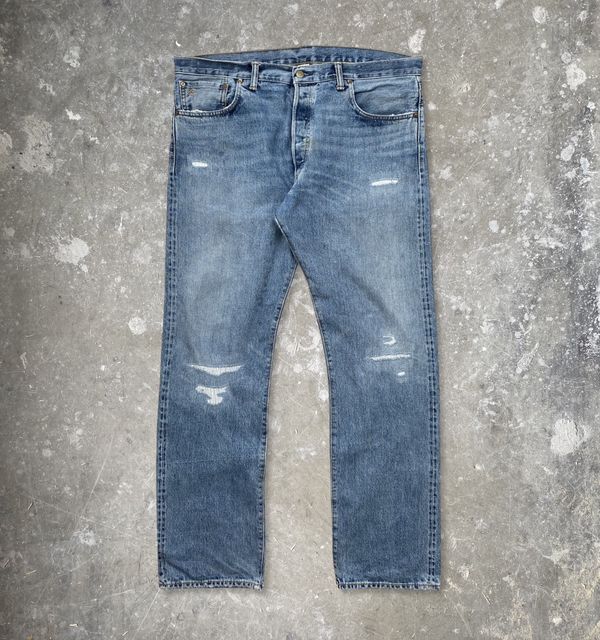 Ralph Lauren Double Ralph RR Denim Selvedge Distressed Pants | Grailed