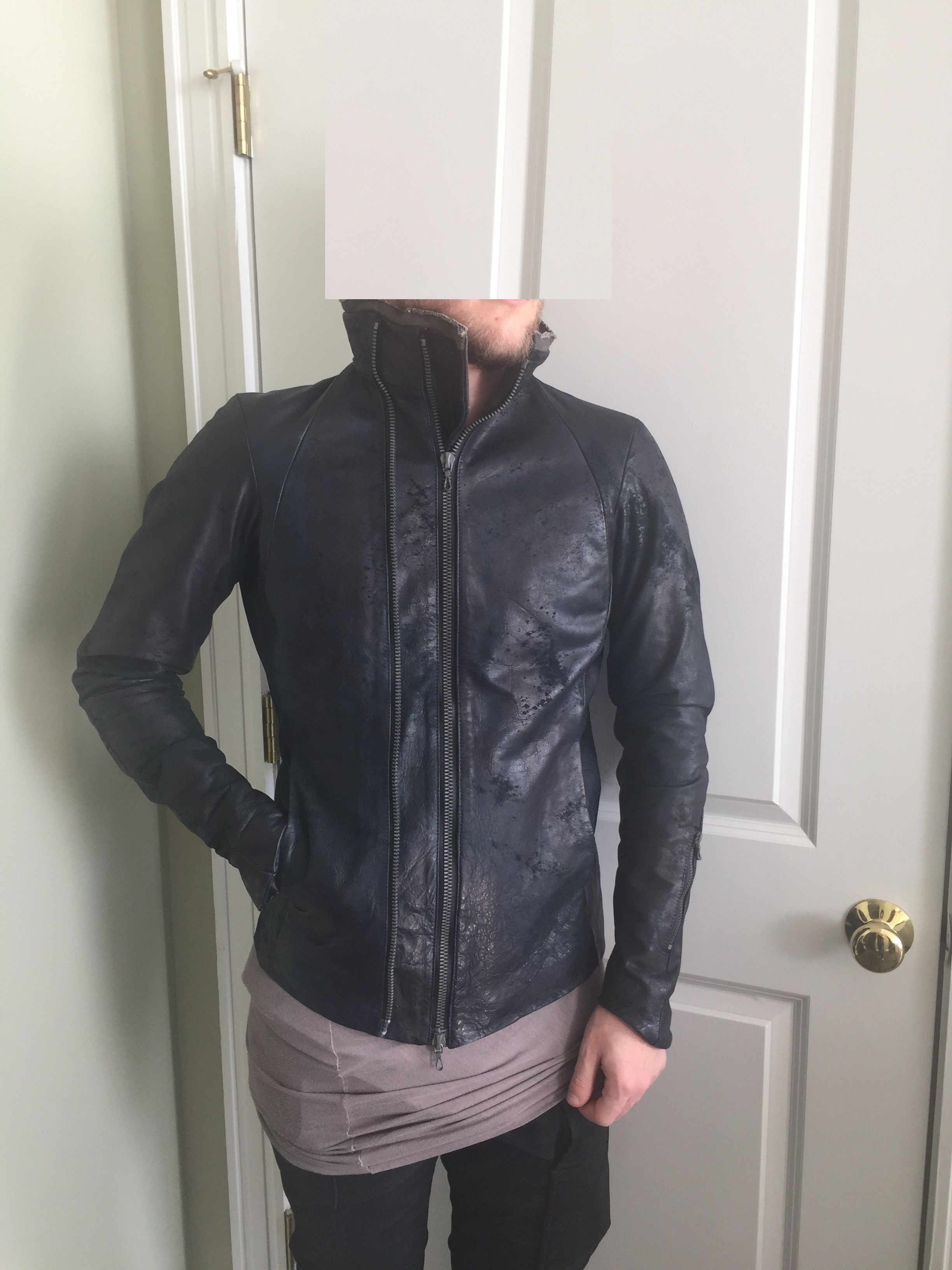 Devoa ULTRA RARE FW14 Collab High Neck Horse Leather Jacket | Grailed