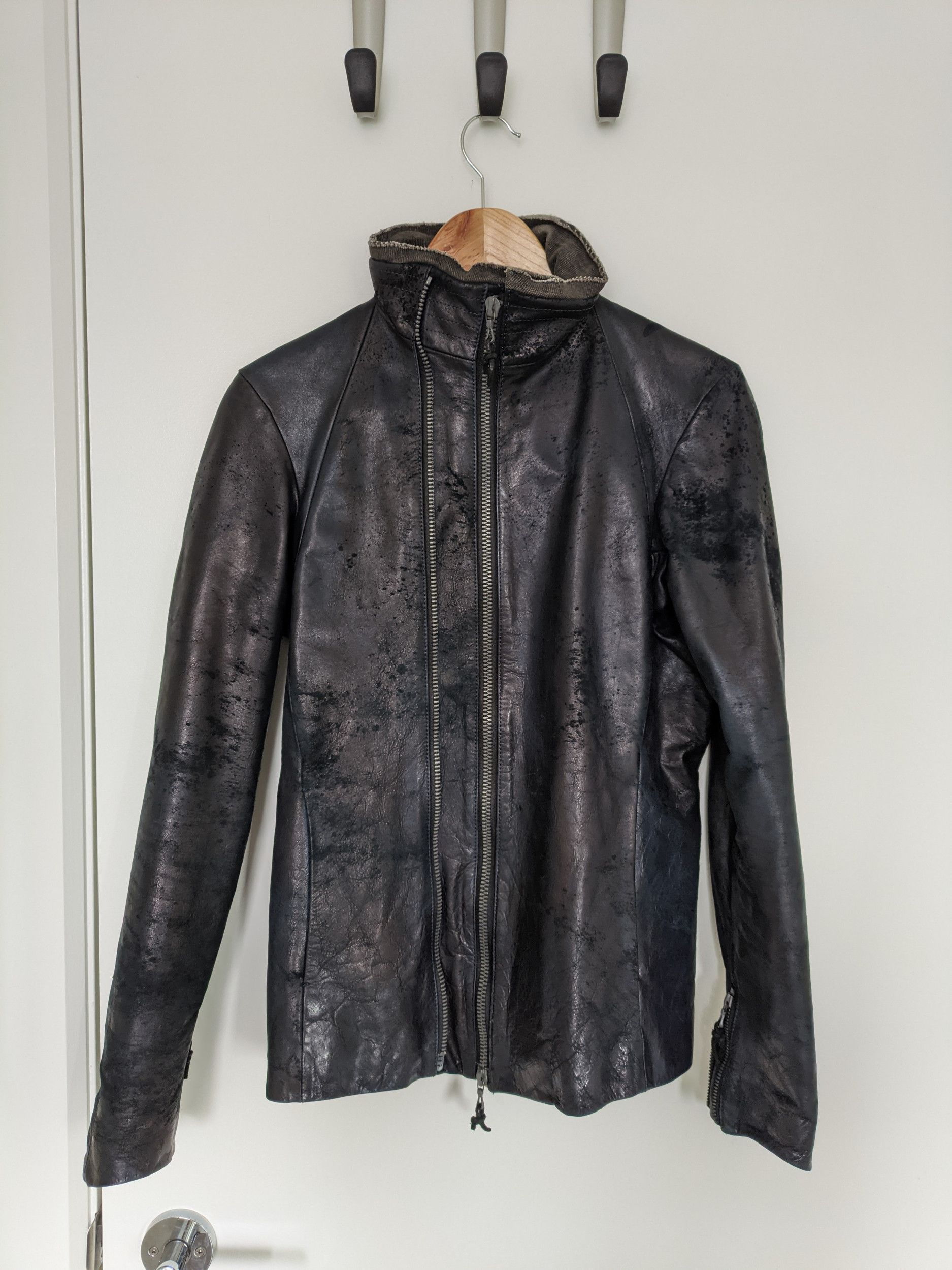 Devoa ULTRA RARE FW14 Collab High Neck Horse Leather Jacket | Grailed