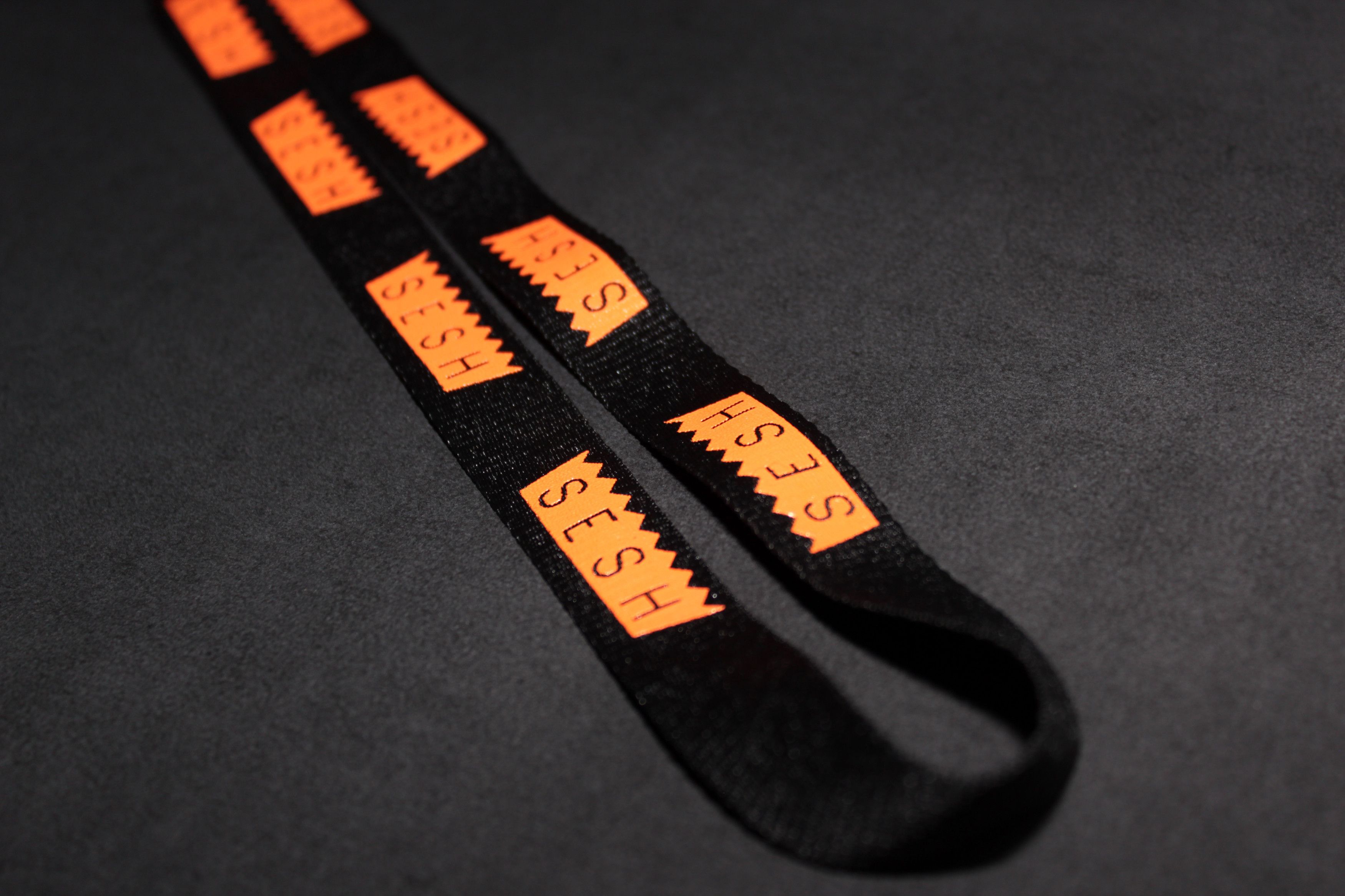 Bones × Team Sesh × Teamsesh TEAMSESH Black Lanyard with Orange Crown ...