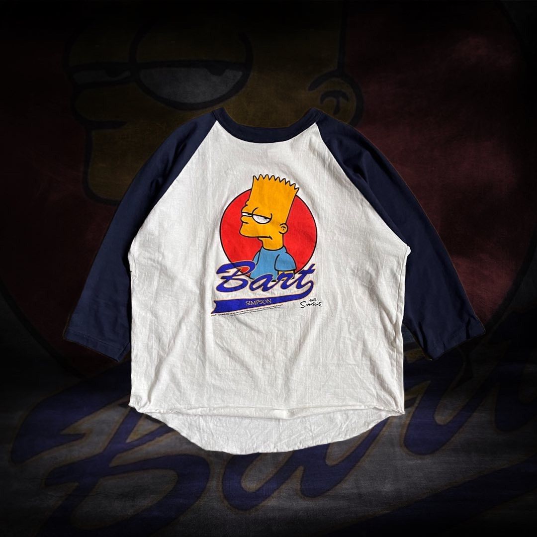 Streetwear × The Simpsons × Vintage 1998 Bart Simpson Baseball Tee (XL ...