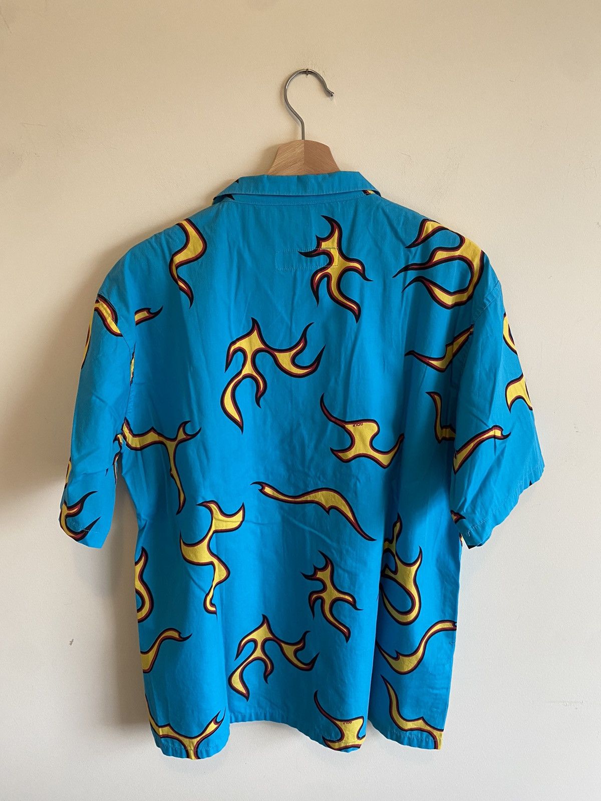 Golf Wang × Golf le Fleur × Tyler The Creator Flame Button Up Flog Gnaw Motors Cherry Bomb Wolf ...