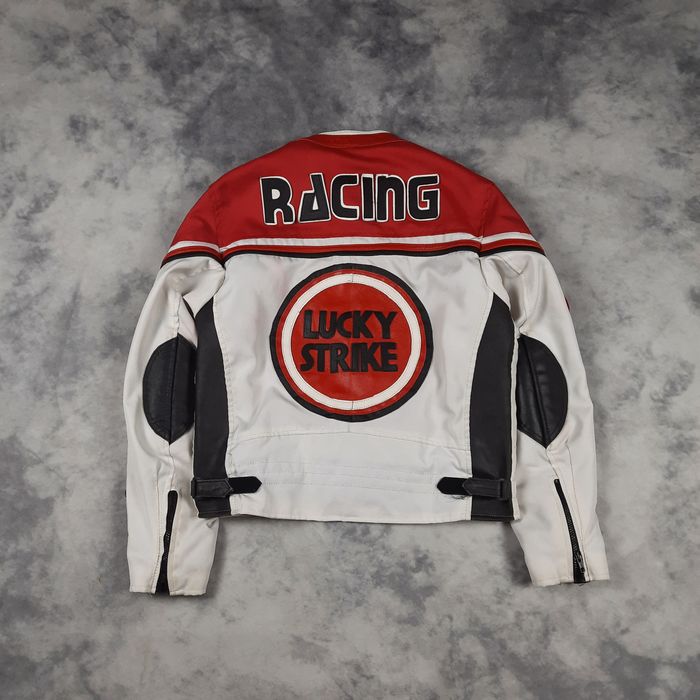 Genuine Leather Lucky Strike Racing Jacket leather details | Grailed