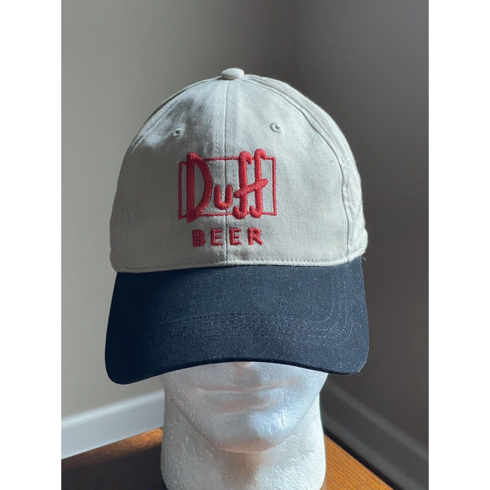 The Simpsons Duff Beer The Simpsons Tan Cap Adjustable Baseball Hat ...
