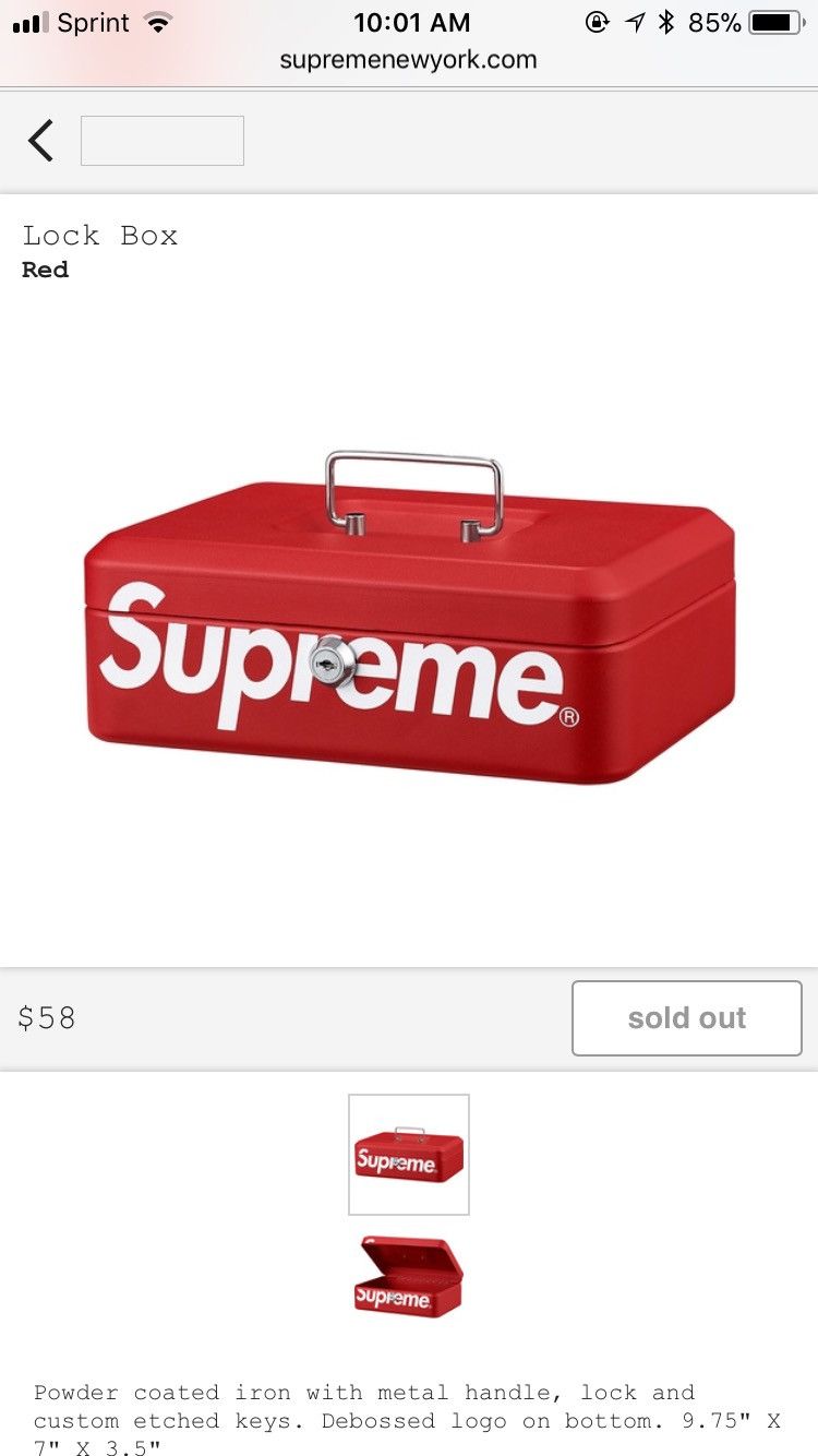 Supreme Lock Box | Grailed