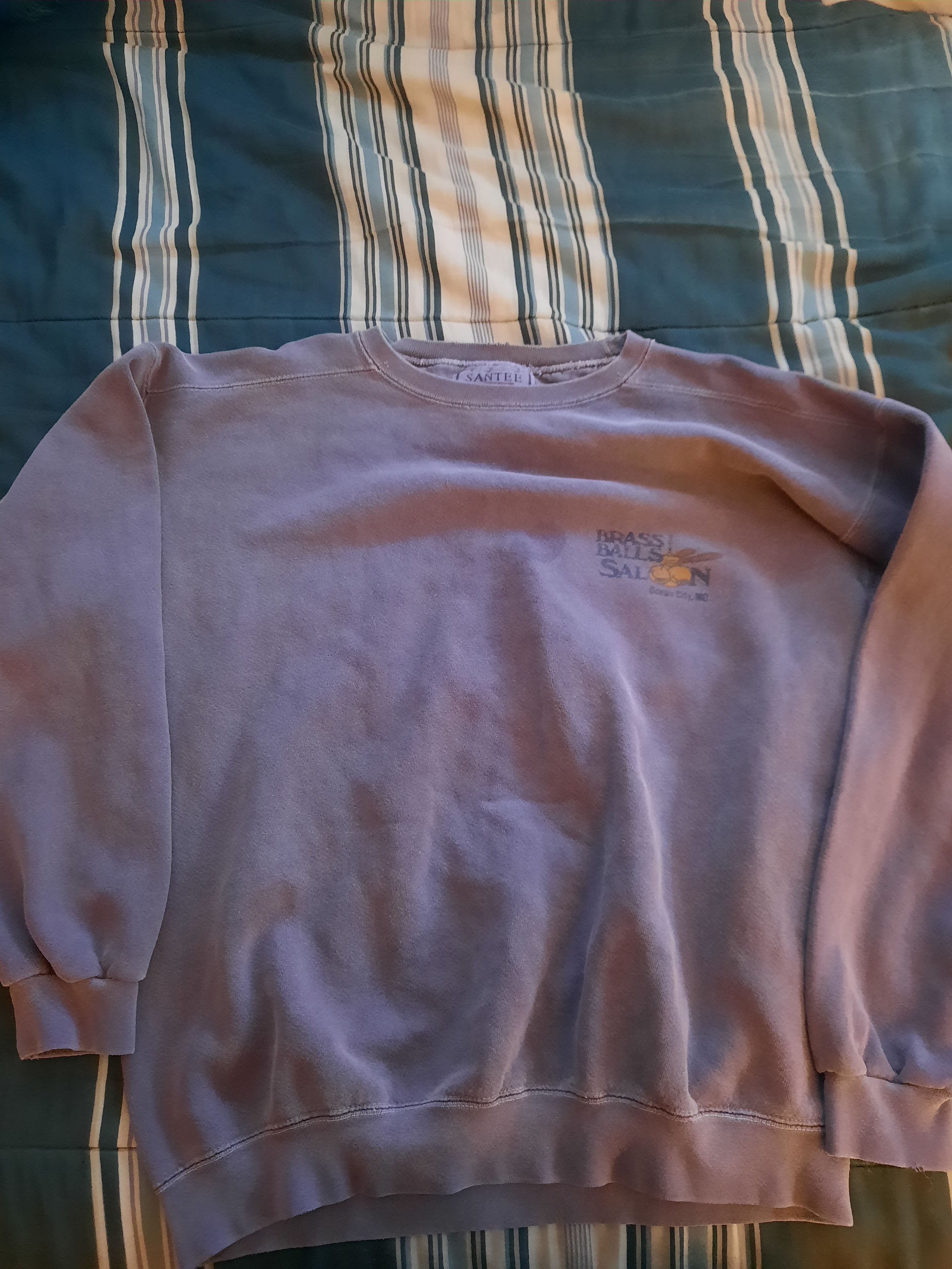 Very Rare × Vintage Santee heavyweight brass balls saloon sweater | Grailed