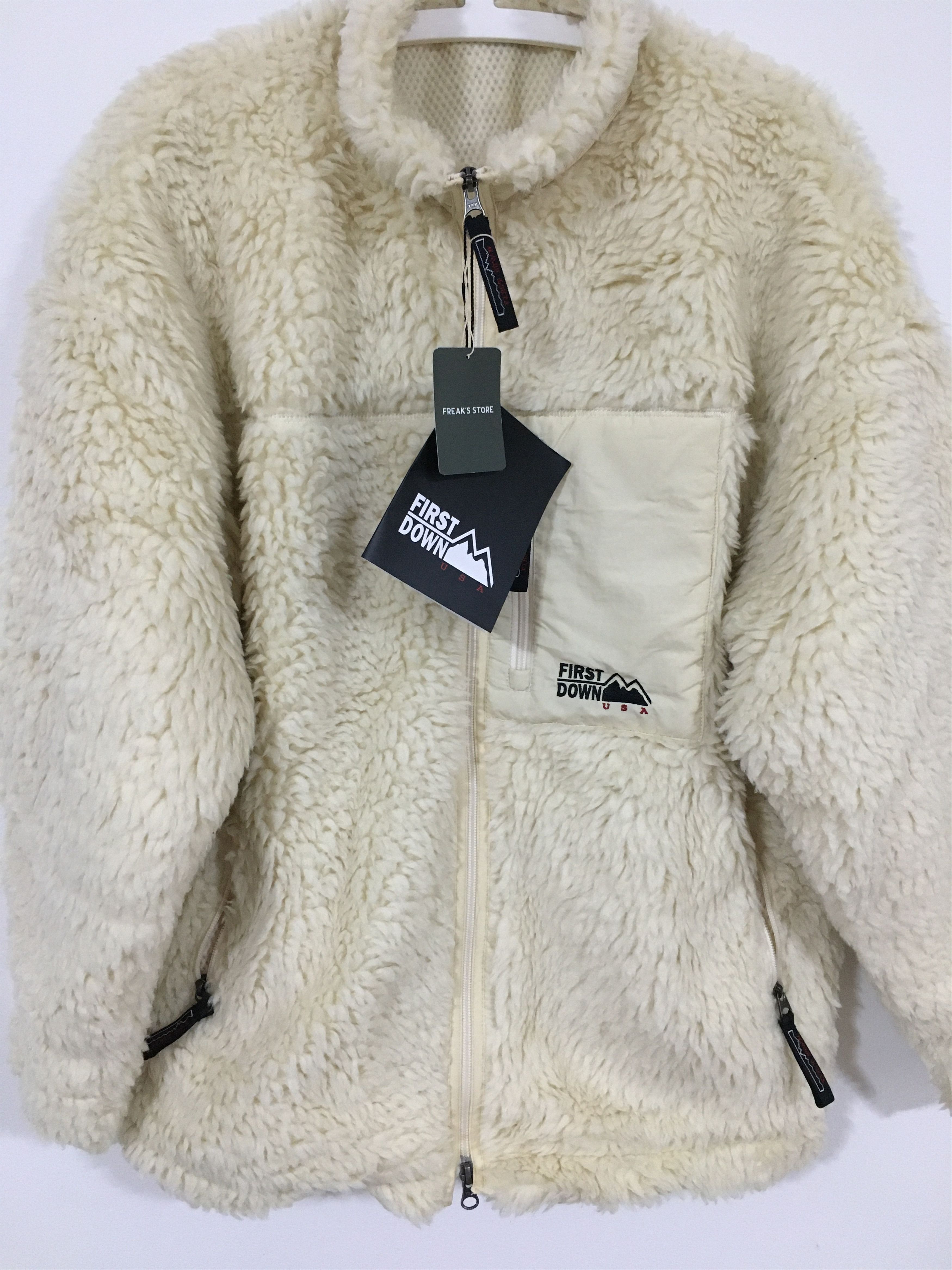 Japanese Brand First Down USA Hi-Pile sherpa jacket | Grailed