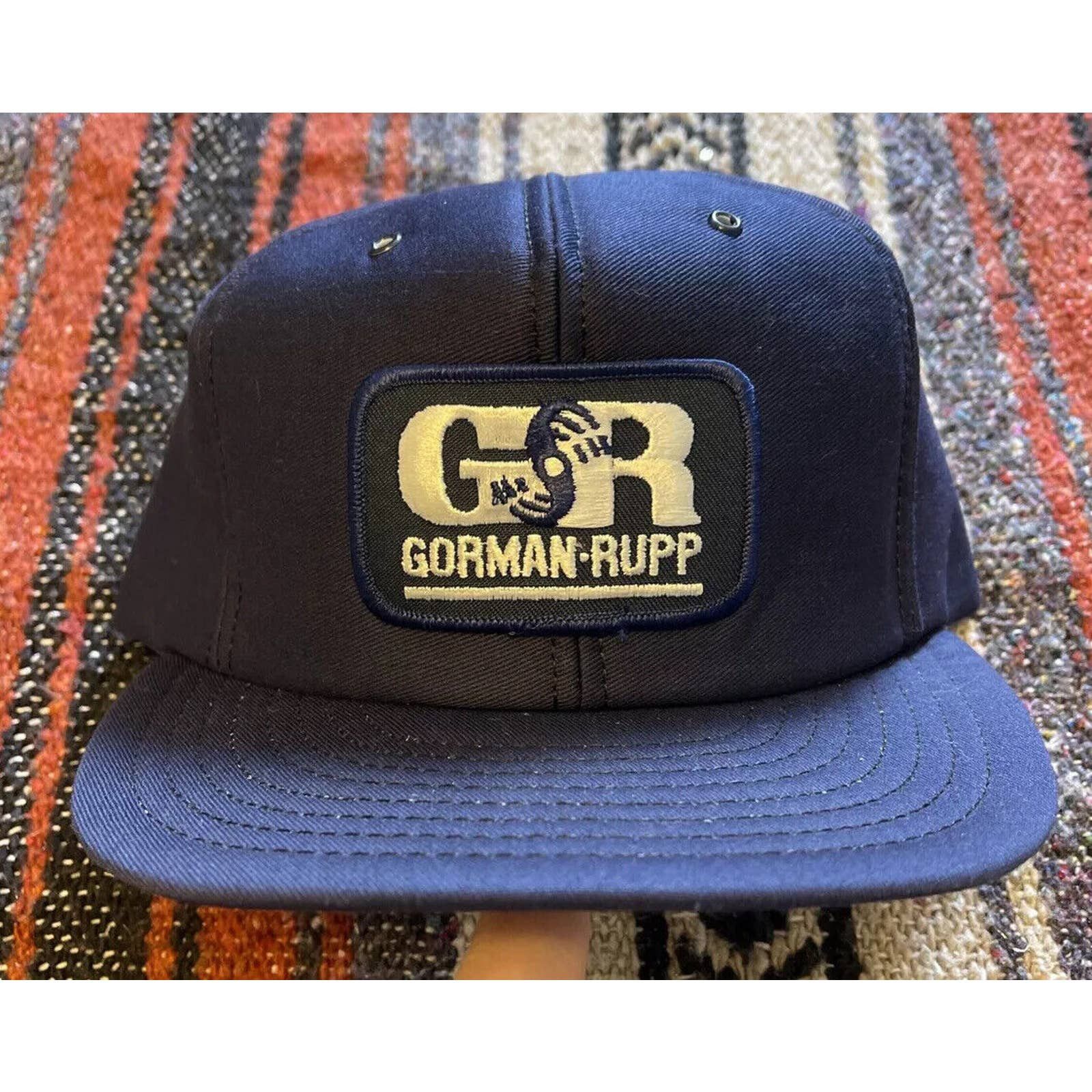 Vintage Vintage Gorman Rupp snapback Trucker Hat, Blue, Made In USA ...