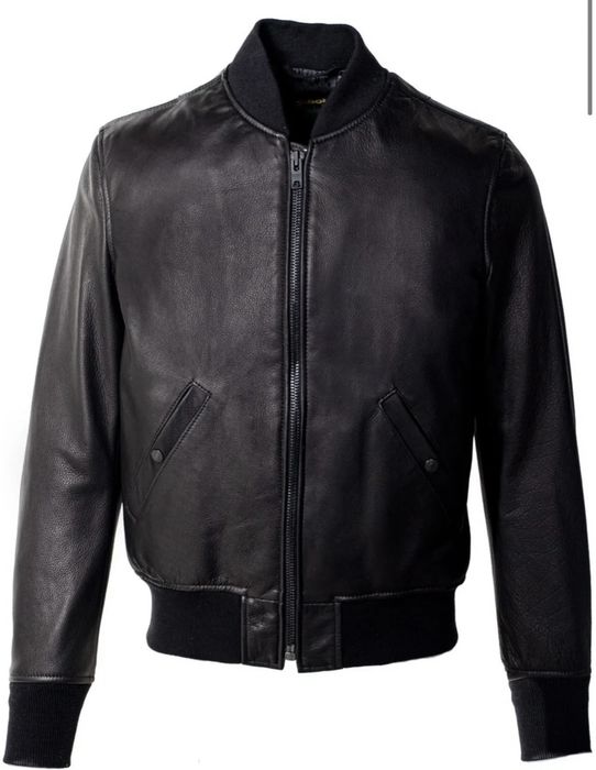 Schott Schott NYC Men’s Leather MA-1 Bomber Jacket 237 | Grailed
