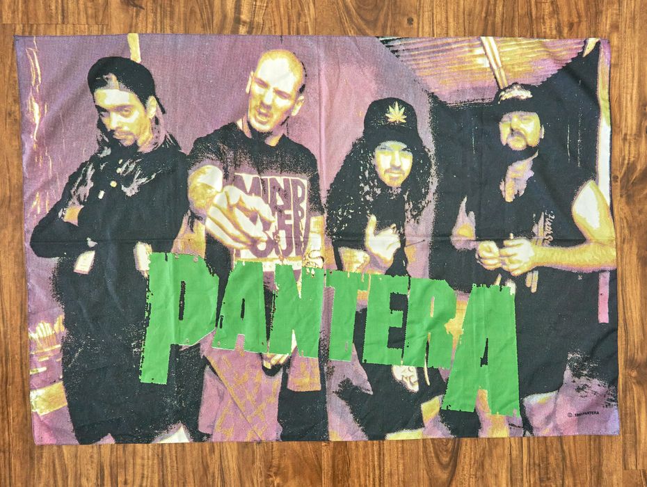 Vintage Vintage 1993 Pantera Heavy Metal Band Cloth Poster Banner | Grailed