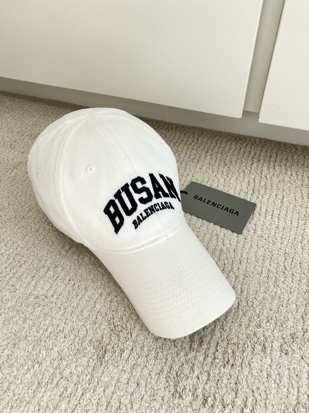 Balenciaga RARE Balenciaga “Busan” Cities collection logo white cap ...