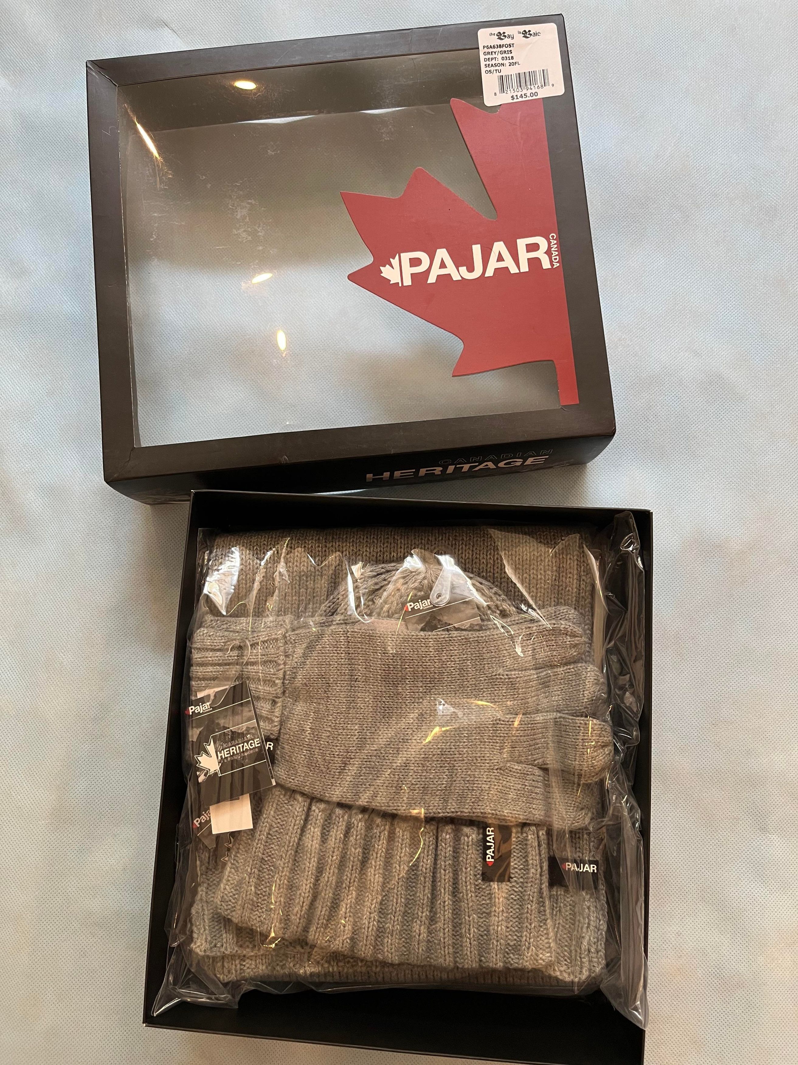 Pajar *NEW* Pajar 3-Piece Solid Hat, Scarf & Gloves Set *RARE* | Grailed