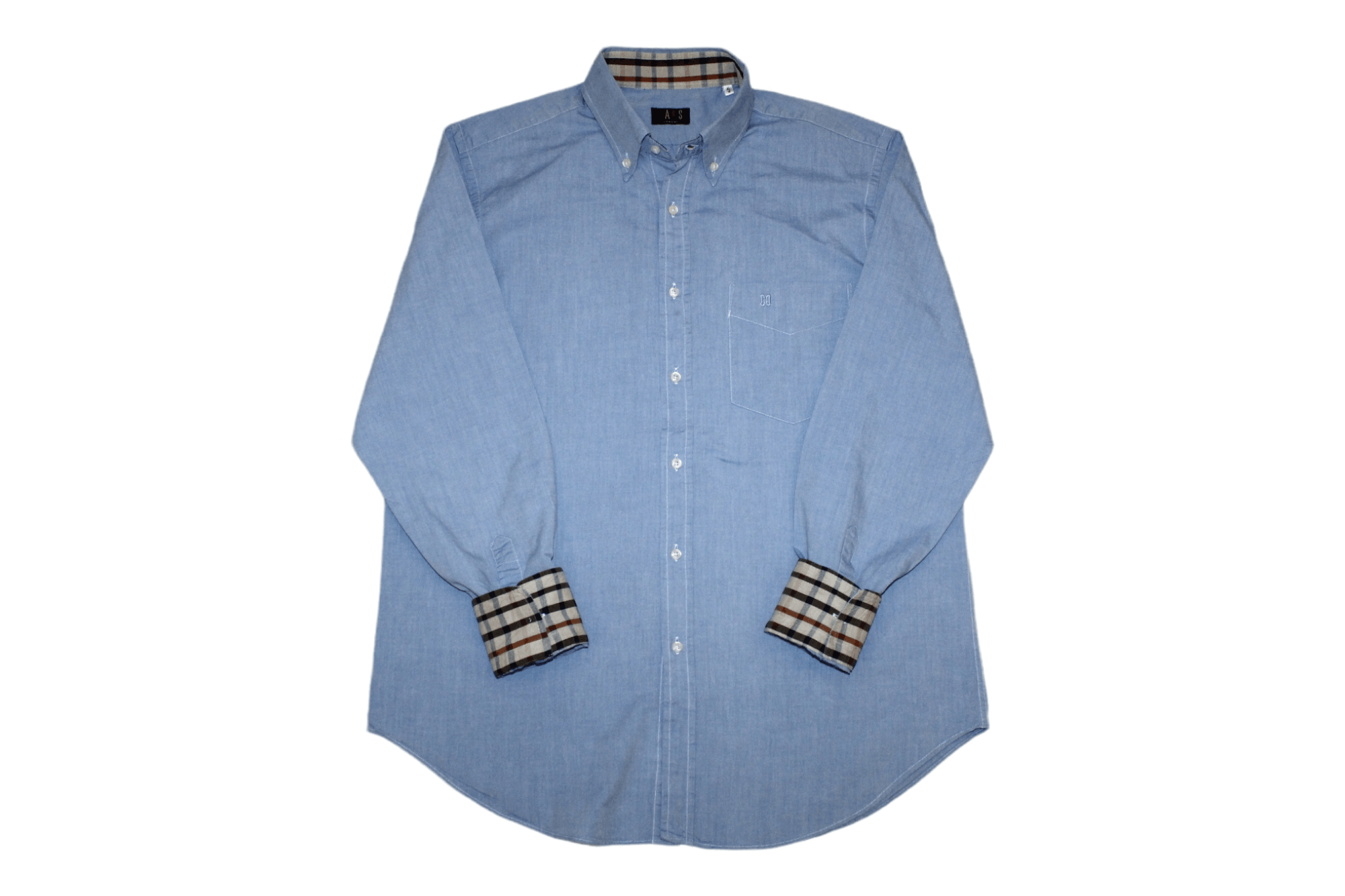 Daks London × Vintage Daks London Signatured Country Check Line Oxford ...