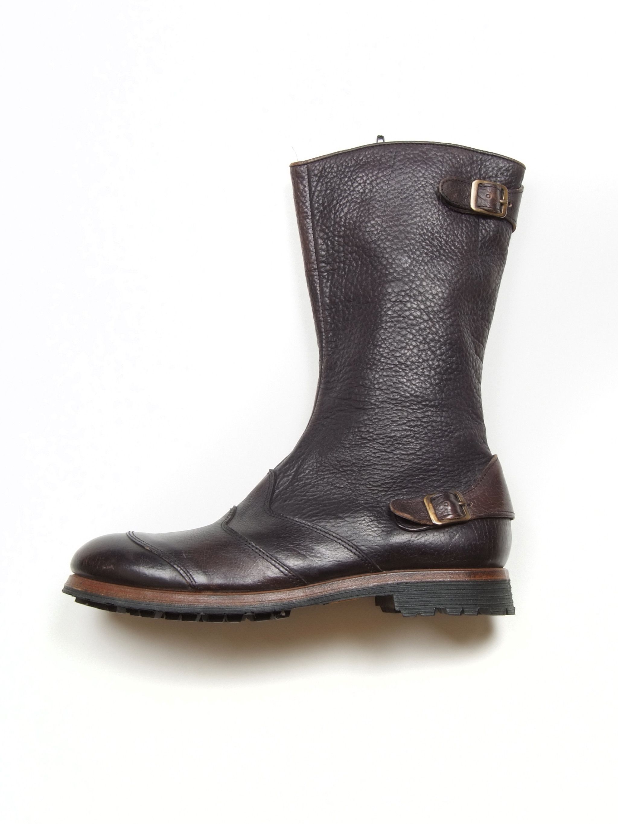 Officine Creative SHOTO Leather Zip Combat Vibram Outsole Boots (36 ...